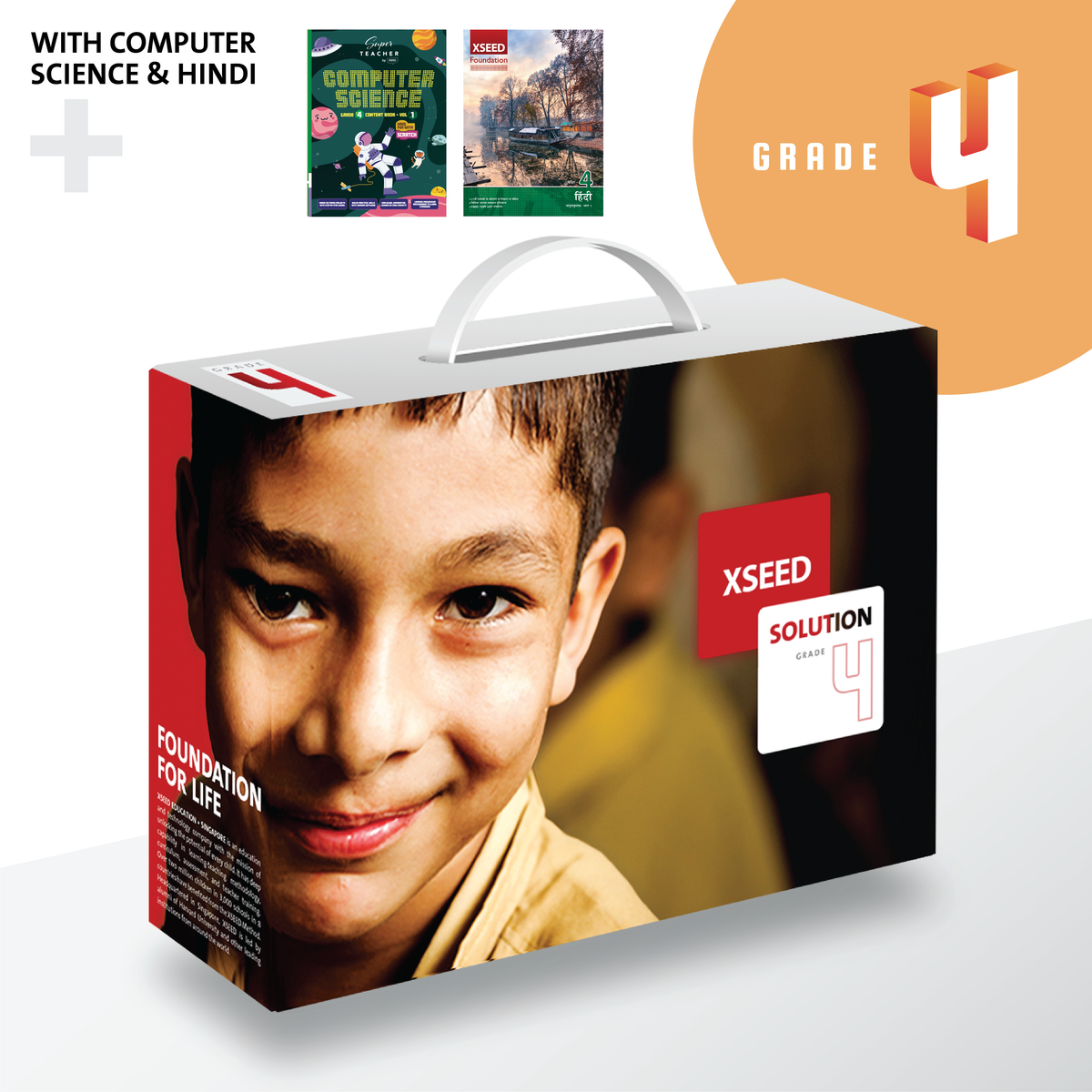 Grade 4 Book Set with Computer Science and Hindi – XSEED EDUCATION (INDIA)