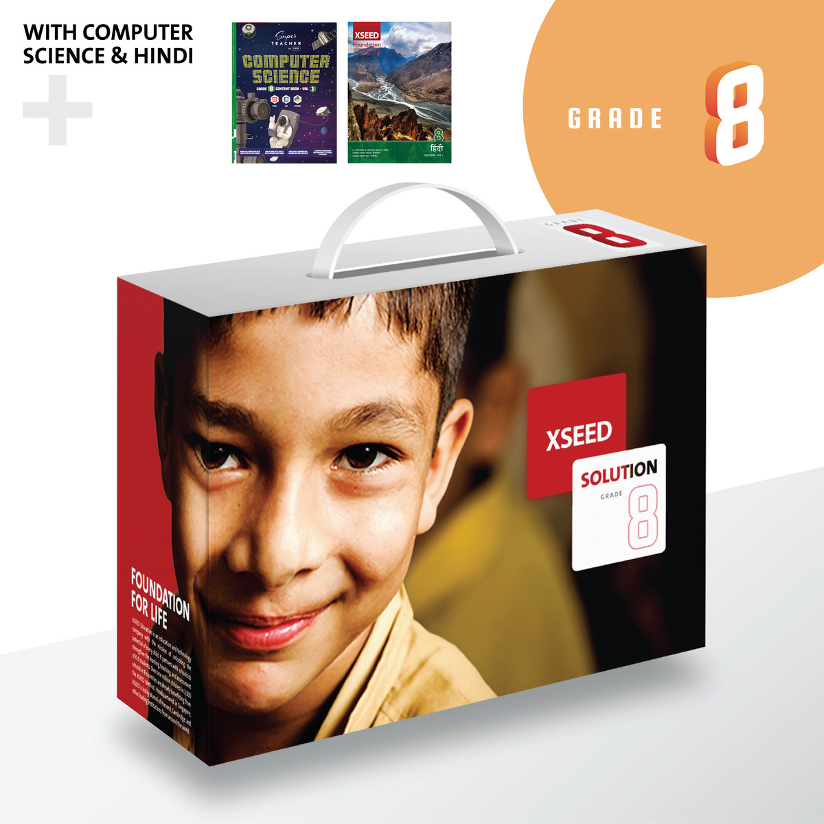Grade 8 Book Set with Computer Science and Hindi – XSEED EDUCATION (INDIA)